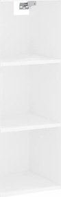 vidaXL Skříň highboard 34,5 x 34 x 180 cm kompozitní dřevo [3189749] Barva: kouřový dub