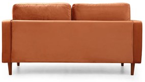 Designová sedačka Jarmaine 175 cm oranžová