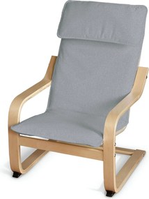 Sedák na dětské křeslo IKEA Poäng barva šedá látka pletený vzor