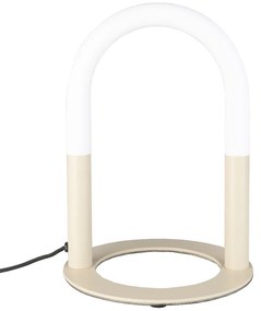 OnaDnes -20% Béžová kovová stolní lampa ZUIVER ARCH