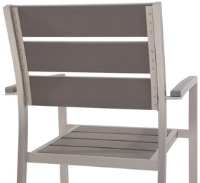 Sada šesti šedých zahradních židlí VERNIO  Beliani