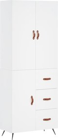 Skříň highboard bílá 69,5 x 34 x 180 cm kompozitní dřevo 3195875
