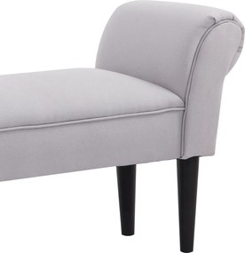 HOMCOM Lavice do ložnice lavice k posteli, čalouněná lavice v šedé barvě, MDF a pěna, 102x31x51cm| Aosom