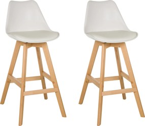 HJH Living Barové židle Scandi High, 2 kusy