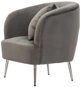 Designové křeslo Caerwyn šedé