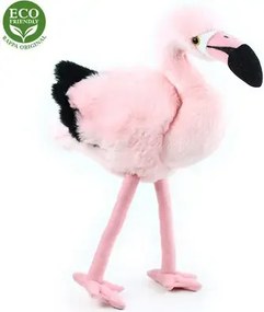 RAPPA Plyšový plameňák 34 cm / ECO-FRIENDLY / od 0 měsíců