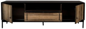 Hnědý dřevěný TV stolek DUTCHBONE NAIROBI 160 x 40 cm