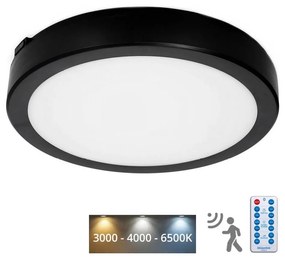 Kobi LED Koupelnové stropní svítidlo se senzorem NAIROS LED/18W/230V IP65 černá + DO KFN2X18WCZ