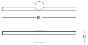 Zambelis 22124 - LED Koupelnové osvětlení zrcadla LED/10W/230V 61 cm IP54