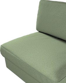 Potah na neskládací křeslo IKEA Kivik barva zelená látka pletený vzor