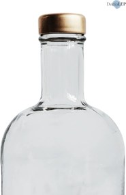 Skleněná láhev na olej 500 ml se zlatým uzávěrem APOLO