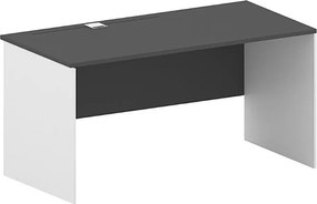 Kancelářský psací stůl FUTURE, 170x80 cm, bílá/grafit