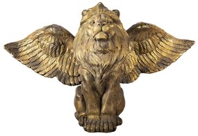 Dekorace Lion Gold 96*52*62 cm – 100x50x62 cm