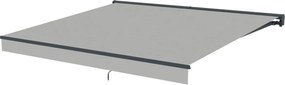 Elektrická markýza BestBerg BBSU-E350LG / 350 x 300 cm / světle šedá