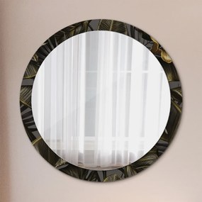Kulaté zrcadlo tištěný rám Hibiscus flowers fi 100 cm