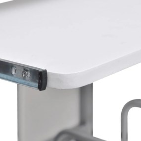 vidaXL Počítačový stůl 110 x 52 x 88,5 cm kompozitní dřevo [20584] Barva: Bílá