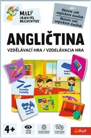TREFL Vzdělávací hra Malý objevitel: Angličtina / 6 sad puzzle / 54 dí