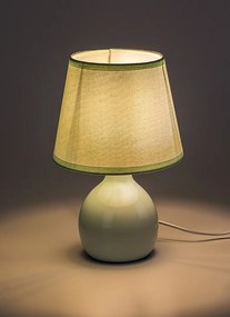 Rabalux Zelená stolní lampa Ingrid pro žárovku E14 74077