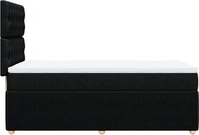 Box spring postel s matrací černá 100 x 200 cm textil 3294276