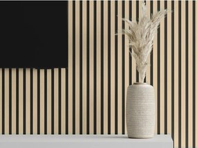 Mexen Lam-B, akustické stěnové lamely 275 × 30 cm, HDF deska 4 mm, technická dýha, dub pískový, S100-275307-3015-001