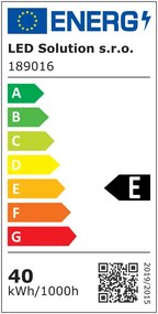 LED Solution Bílý přisazený LED panel s rámečkem 600 x 600mm 40W Premium Barva světla: Studená bílá 189016_191024