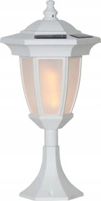 Solární zahradní lampa IP44 Venkovní ozdobné osvětlení 63 cm Bílá