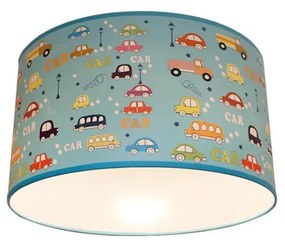LAMPDAR | Dětské stropní svítidlo CARS 2xE27/60W/230V modrá | SA0667