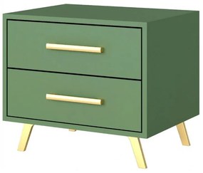 Noční stolek PORTO - zelená