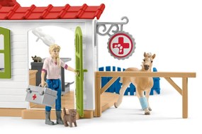 Schleich 42502 Veterinární ordinace pro domácí zvířata