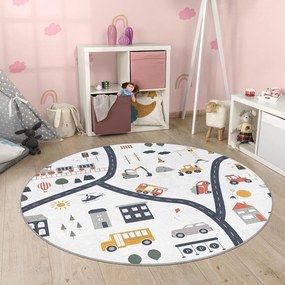 Pratelný dětský hrací koberec ø150 cm World Around Me – Mila Home