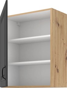 Kuchyňská linka STILO gr | 230 cm | PREMIUM BOX zásuvky | UNI dvířka | artisan/grafit