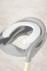 Dětské schůdky 02 s nástavcem na WC šedé