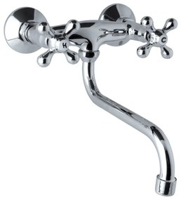 Mereo Mereo, Dřezová nástěnná baterie, Retro Viktorie, s ramínkem trubkovým pr. 18 mm - 200 mm, CBL301