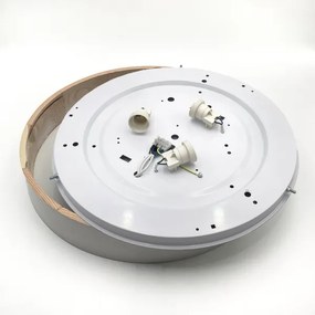 Stropní svítidlo NATURAL 5xE27/15W/230V pr. 47,5 cm borovice/bílá