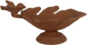Rustikální rezavé krmítko pro ptáčky - 19*9*11 cm