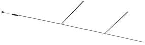 Moderní kolejnicový systém černý 1-fázový 1000 cm - Magnetic