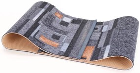 Associated Weavers, Protiskluzový běhoun na míru Bombay 97, šíře 100 cm, šedá, chodba / předsíň