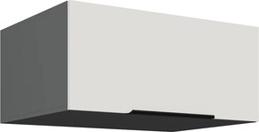 ARIA aw | horní skříňka 80 NAGU-36 1F výklopná | 80 cm | HLUBOKÁ | ANTI FINGERPRINT povrch | antracit/white