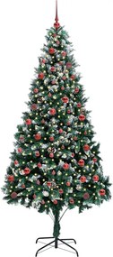 Umělý vánoční stromeček Zelená 210 cm PVC, ocel a plast 3396273