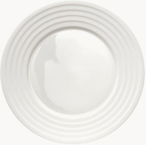 Sada talířů z kostního porcelánu Cross White, 6 dílů