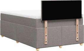 Box spring postel s matrací taupe 120x190 cm textil 3286623