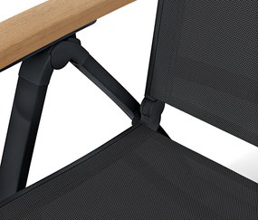 Tchibo - Křeslo »Elin« s vysokým nastavitelným opěradlem - barva: černá