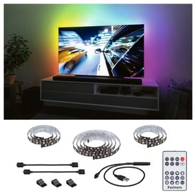 P 78881 EntertainLED USB LED Strip osvětlení TV 65 palců 2,4m 4W 60LEDs/m RGB+ - PAULMANN