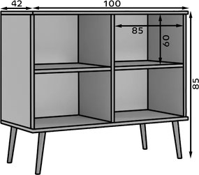 ADRK Furniture Komoda Deri CHES-DER-P