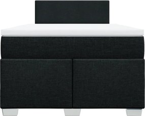 Box spring postel s matrací černá 120x190 cm textil 3288122