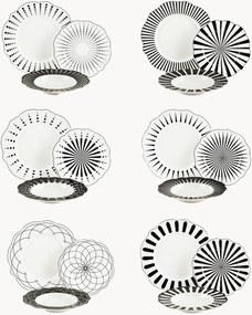 Sada nádobí z kostního porcelánu Alice, pro 6 osob, 18 dílů