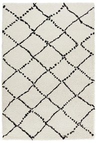 Černobílý koberec Mint Rugs Allure Ronno Black White, 120 x 170 cm