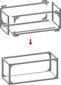 vidaXL Stojan na palivové dřevo Ocel válcovaná za studena [864261] Barva: Bílá