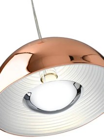 Candellux Měděný závěsný lustr 30cm Amalfi pro žárovku 1x E27