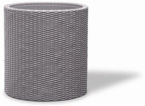 Keter Květináč Keter Cylinder M Silver Grey KT-610100